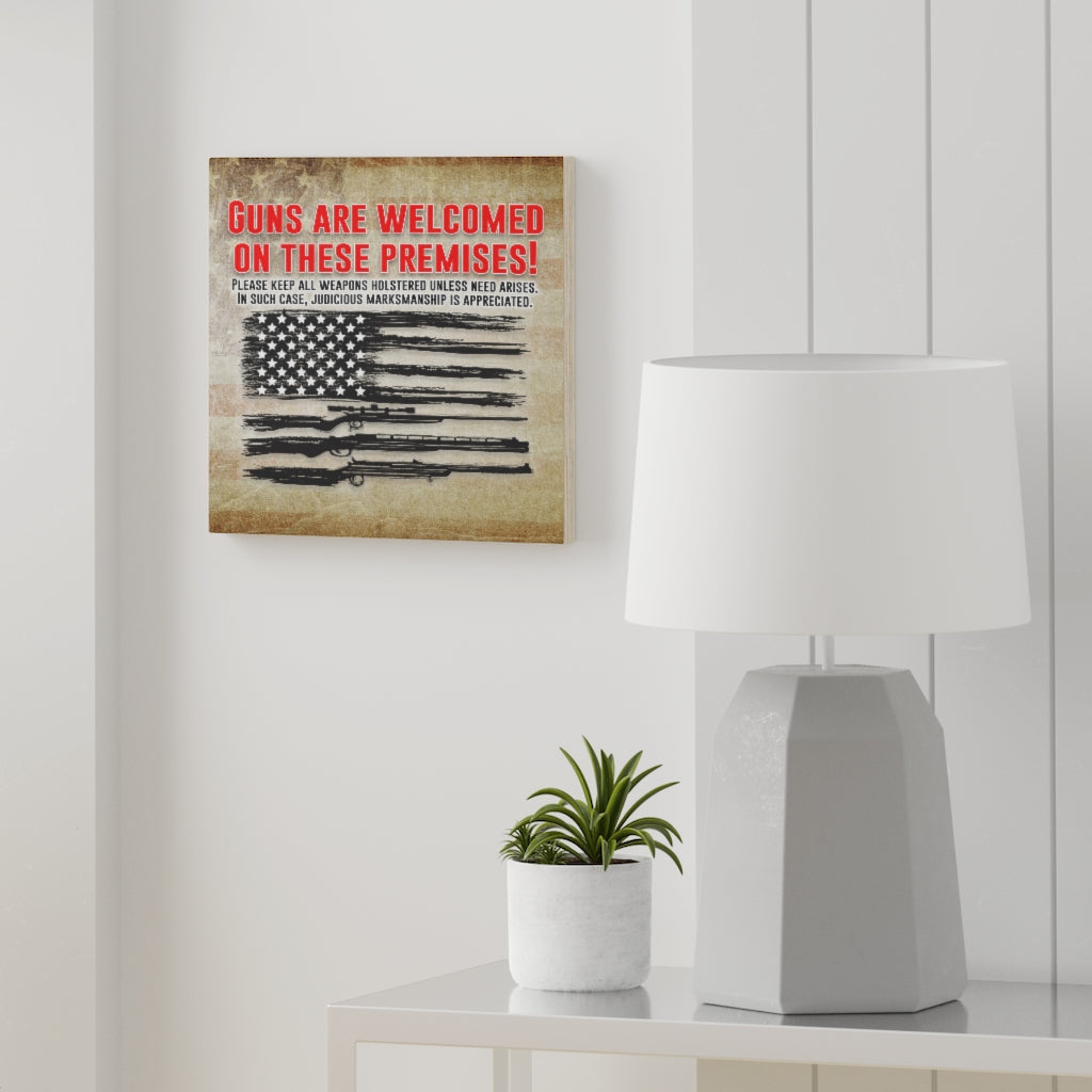 Guns Permitted Wood Canvas – V-Town Designs